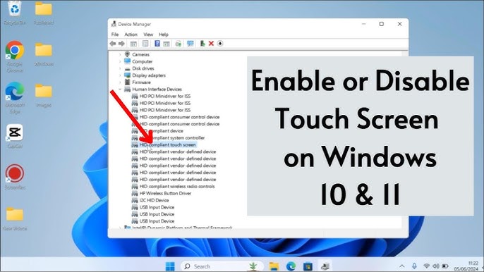How To Enable Or Disable Your Computers Touch Screen In How To Disable
