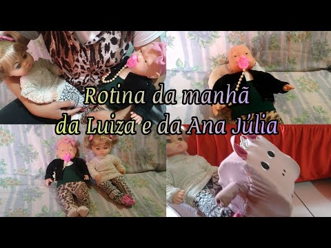 ROTINA DA MANHÃ DA LUIZA E DA ANA JÚLIA ☀️ / Luiza and Ana Júlia's morning routine ☀️.