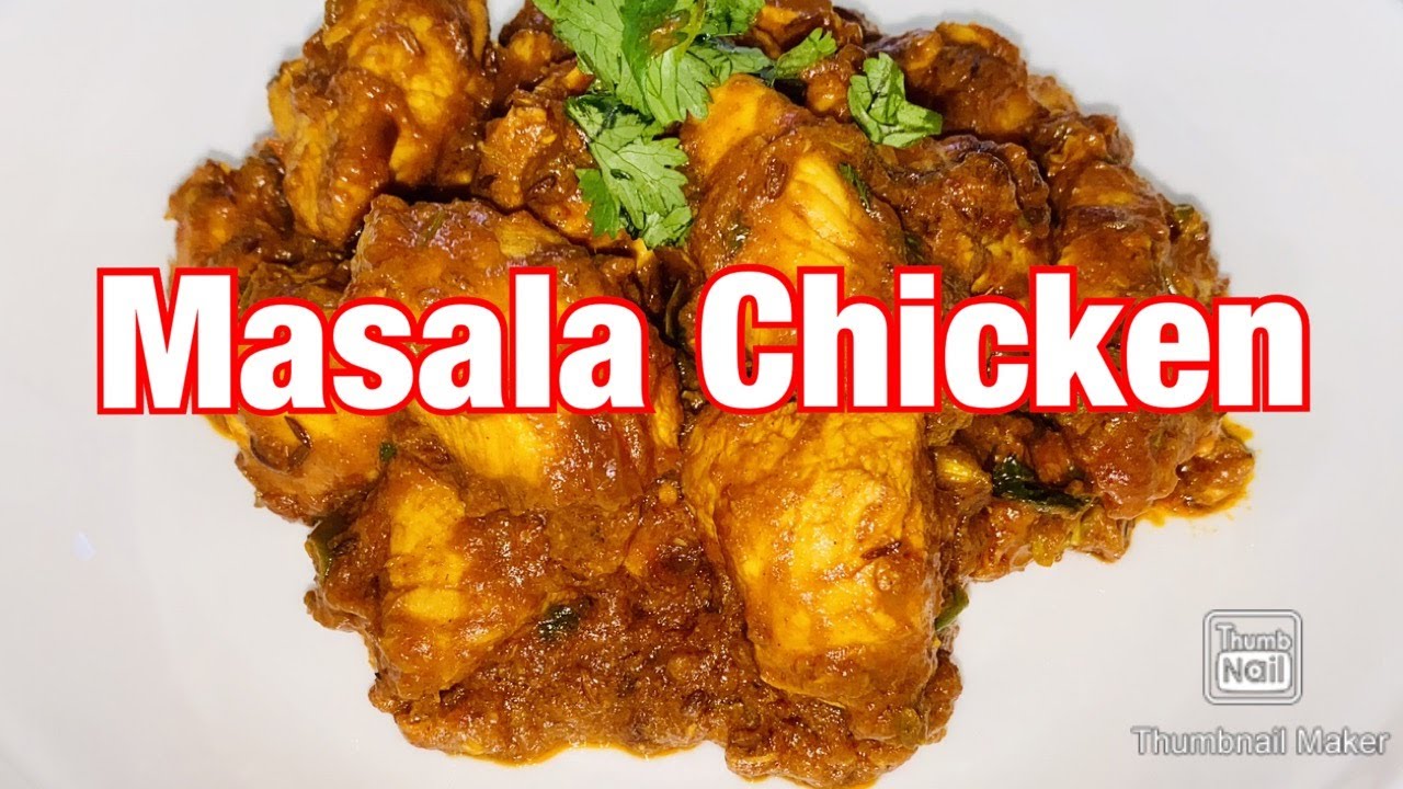 Masala Chicken Recipe || Bhuna Chicken Recipe - Masaledar chicken ...