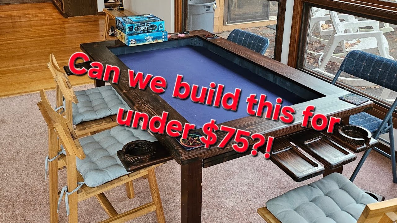 DIY Board Game Table Build for cheap! - YouTube