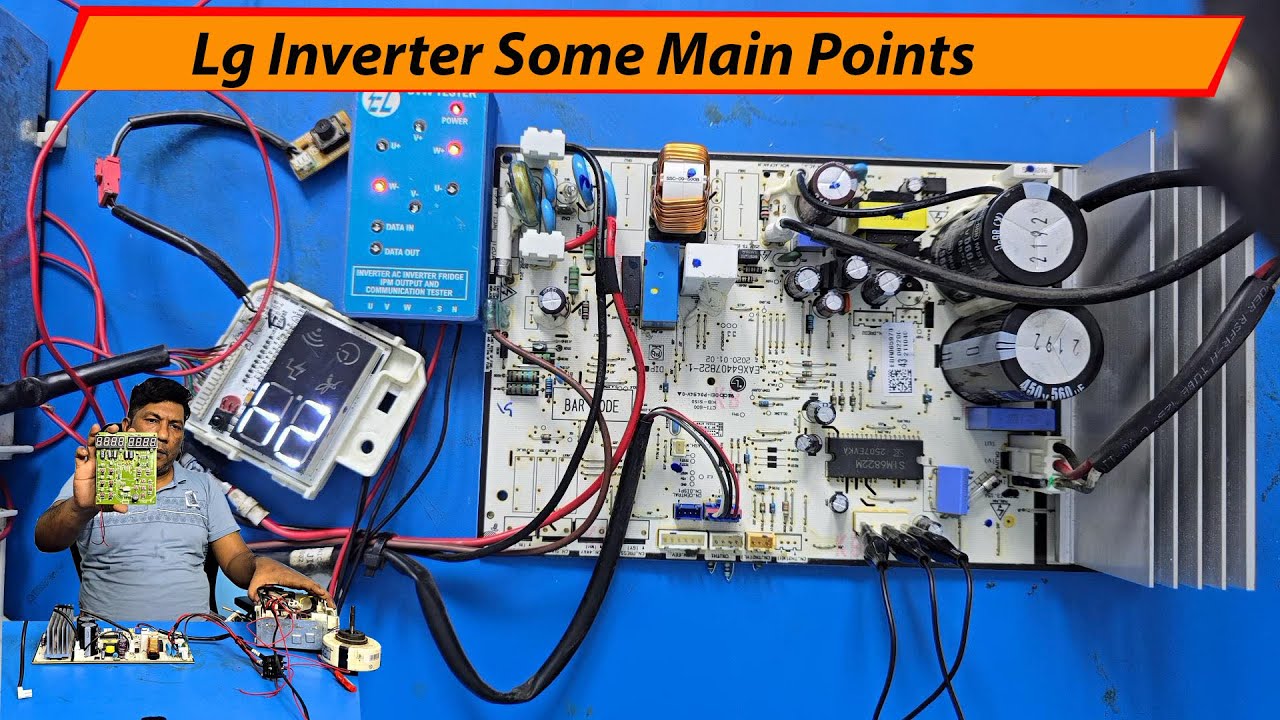 LG inverter AC PCB repairing - YouTube