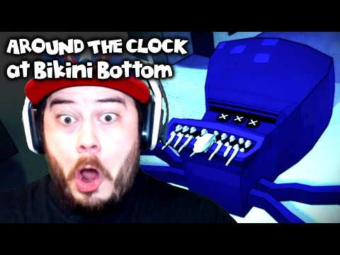 I BEAT UP THE PROWLER AND ESCAPED HIS NIGHTMARE!! | Around the Clock at Bikini Bottom (Part 5)