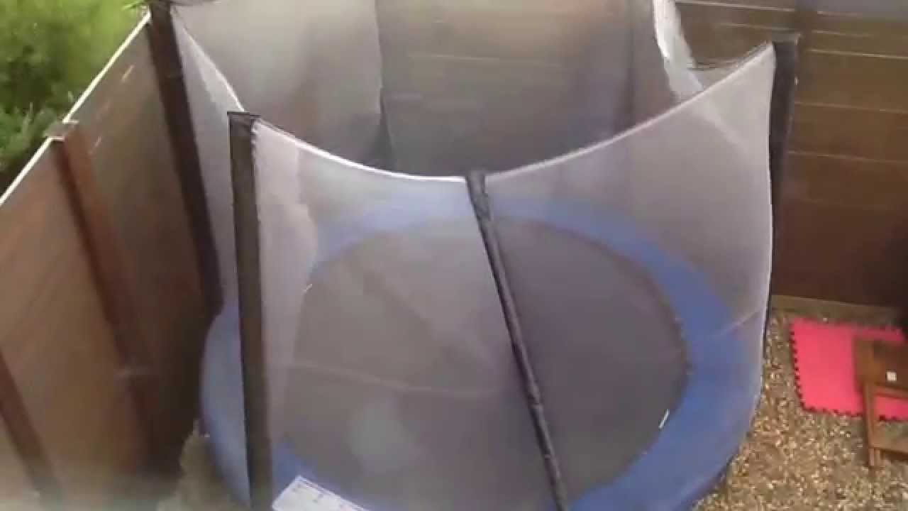 Flying Trampoline - Trampoline flies over the fence - YouTube