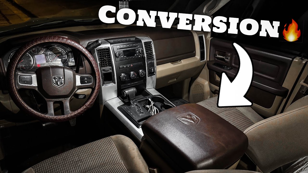 09-18 Ram 1500 Center Console Conversion - YouTube
