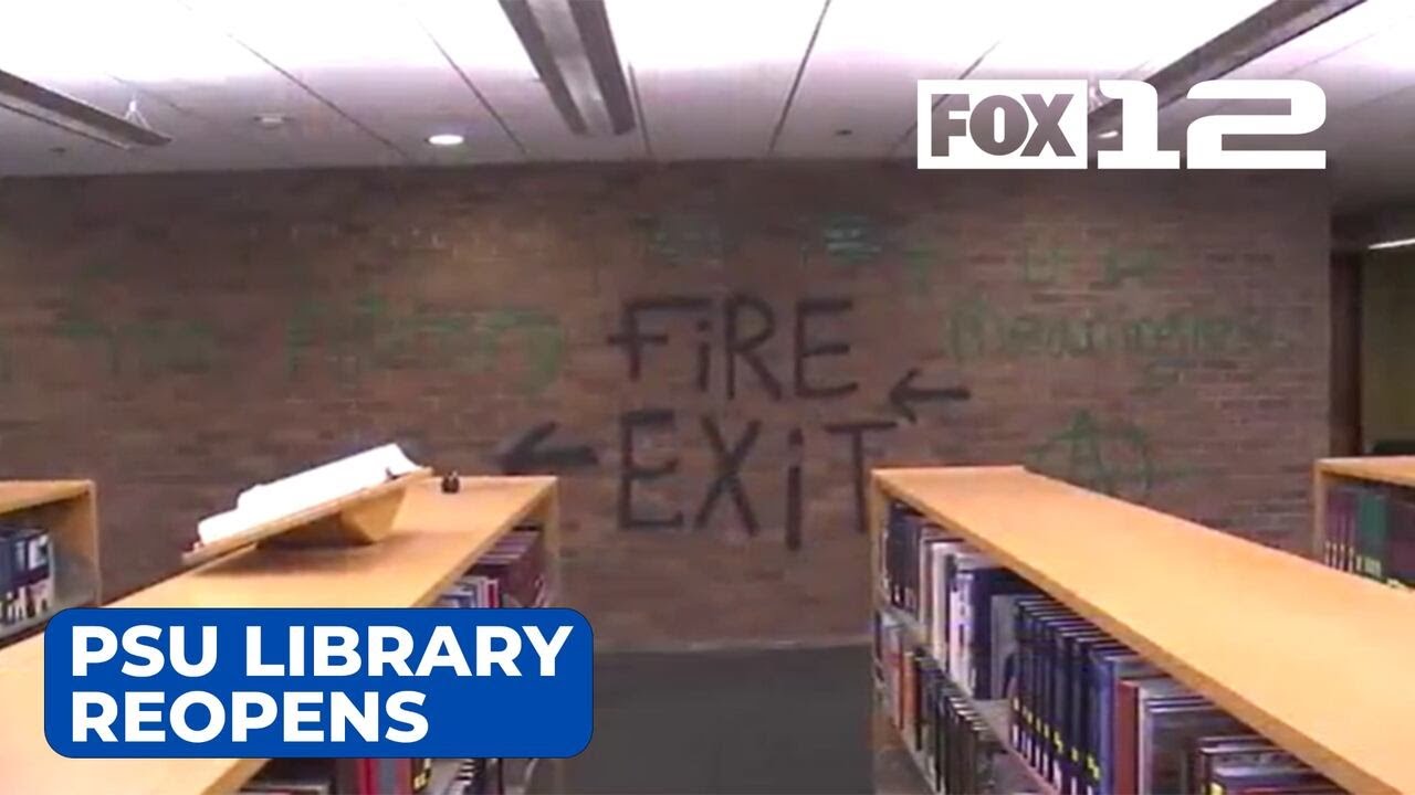 Portland State University’s Millar Library reopens to public - YouTube