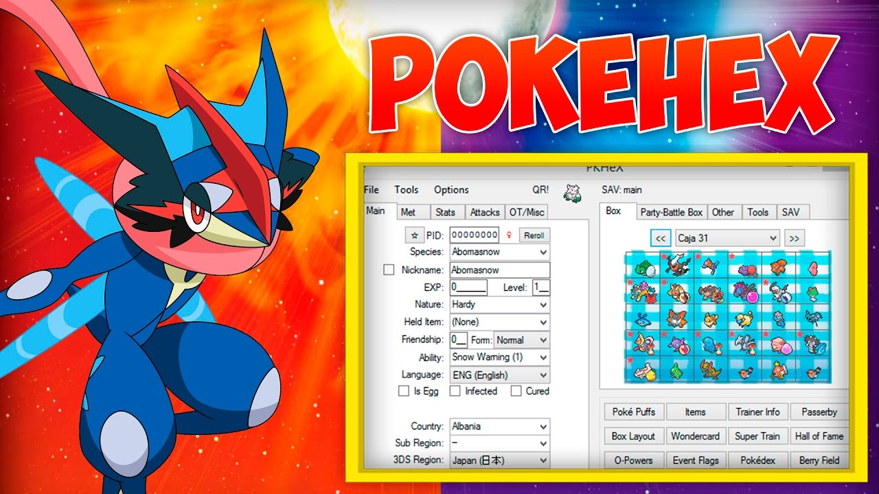 POKEHEX LEGAL en SOL y LUNA - POKESAV en POKÉMON - YouTube