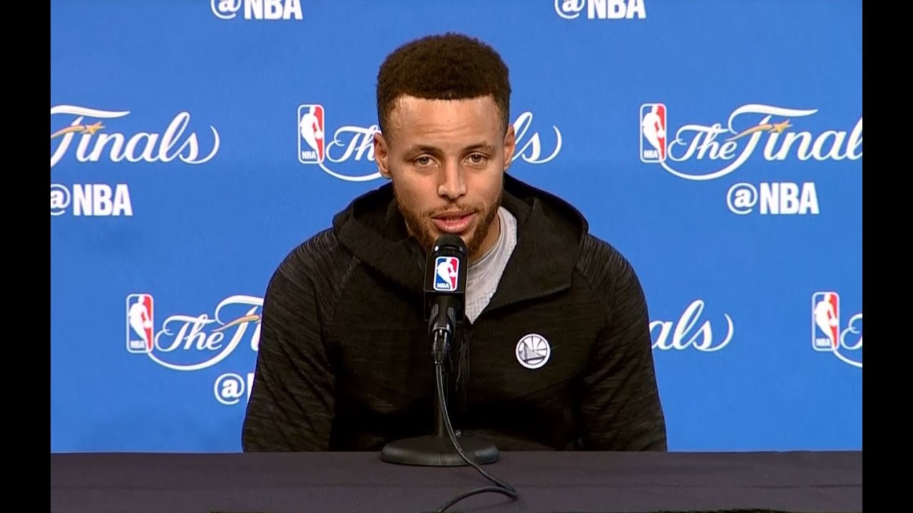 NBA FINALS TUESDAY: Steph Curry on going 16-0 in the playoffs - YouTube