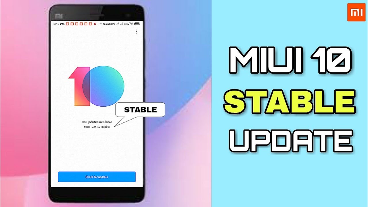 MIUI 10 Global Stable Rom Update Released || Update Now - YouTube