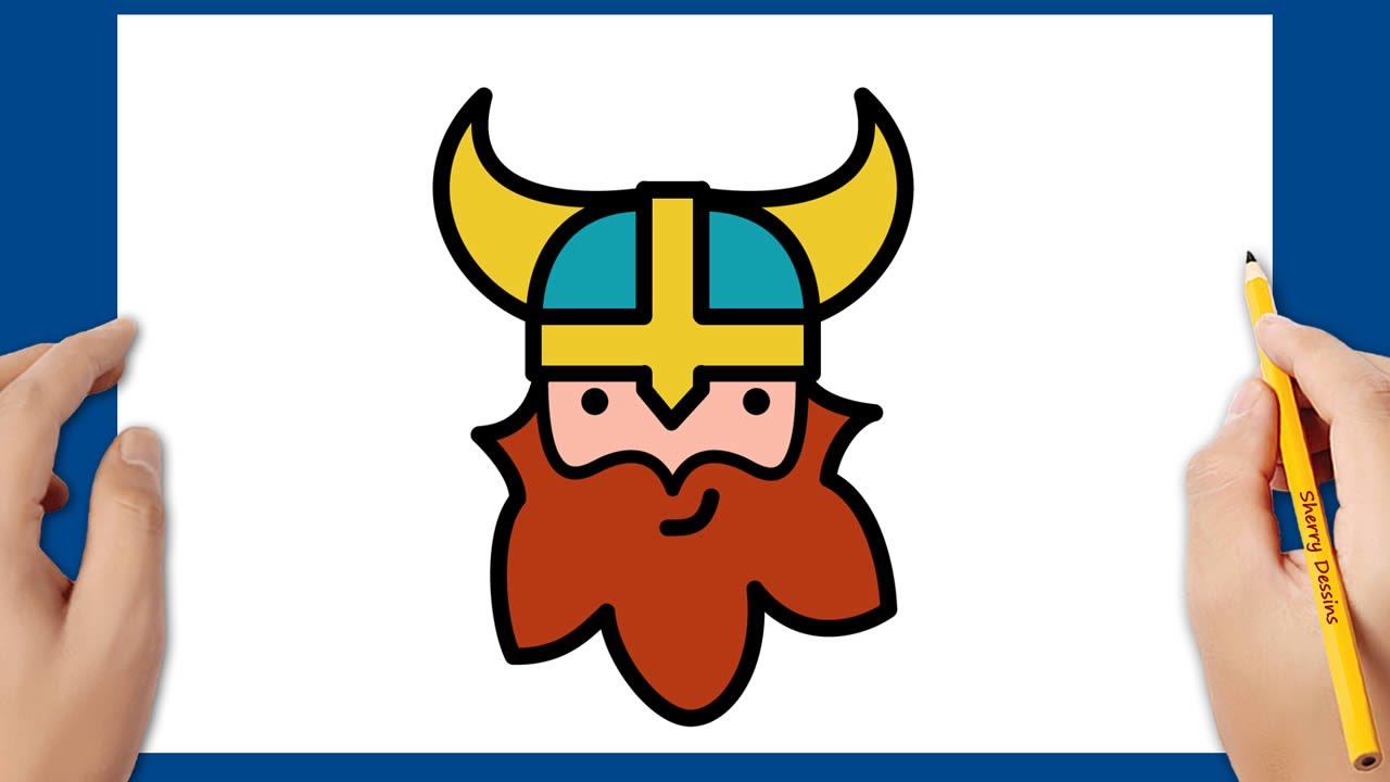 Comment dessiner un viking facilement | Dessins mignons et faciles ...