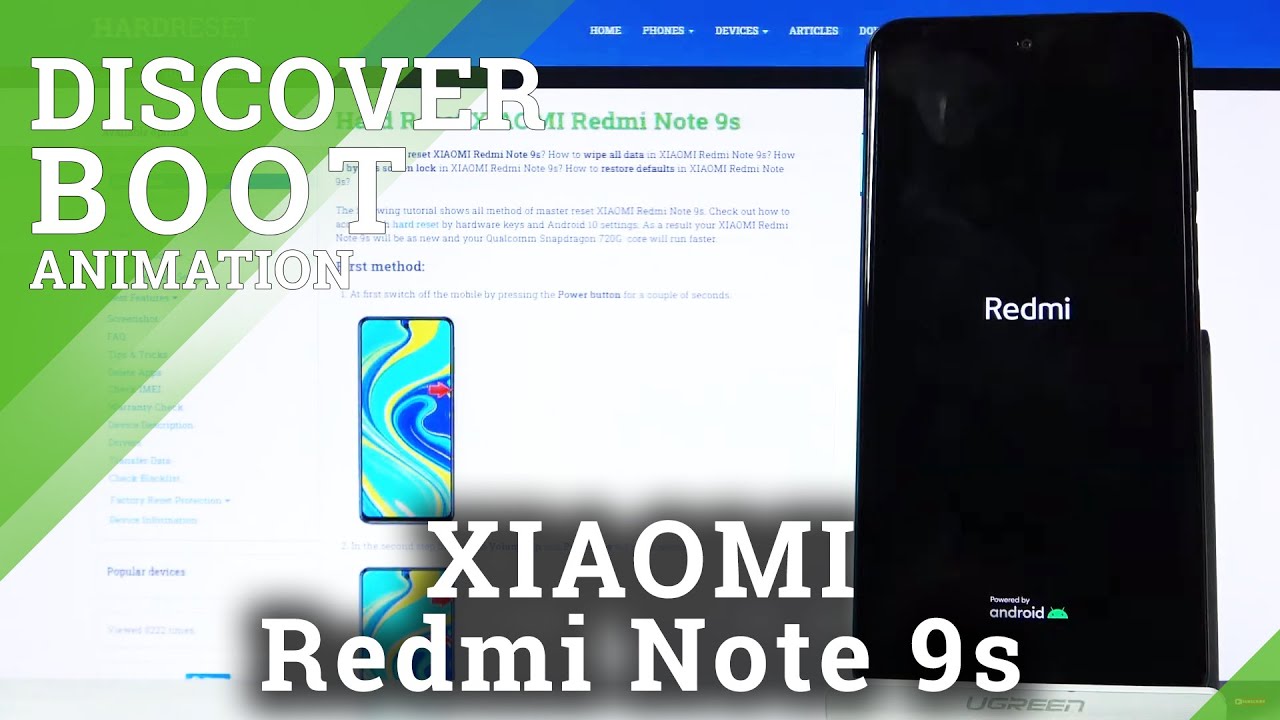 Boot Animation XIAOMI Redmi Note 9s – Welcome Panel - YouTube