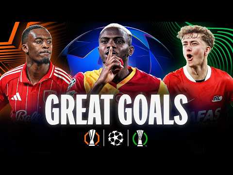 BEST Goals Scored In Europe Round of 16 | Champions League, Europa League & Conference League