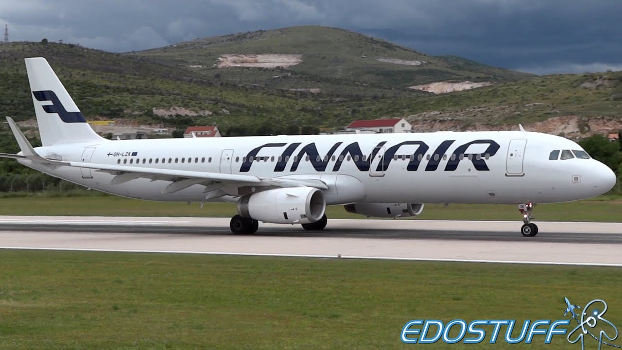 Close up Takeoff Finnair Airbus A321 231 Sharklets OH LZK Split close-up-takeoff-finnair-airbus-a321-231-sharklets-oh-lzk-split