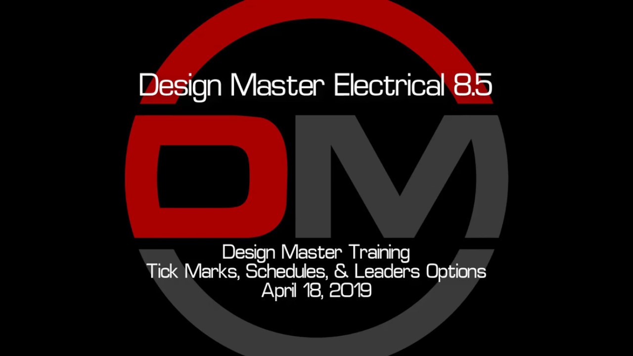 Design Master Electrical for AutoCAD: Tick Marks, Schedules, and ...