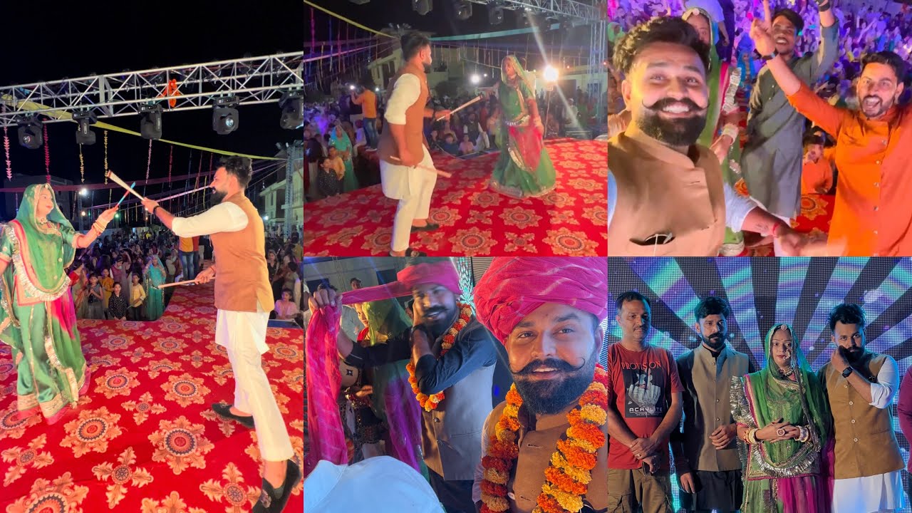 Dandiya night 🕺 shrimadhopur || first dandiya night full on masti ♥️ ...
