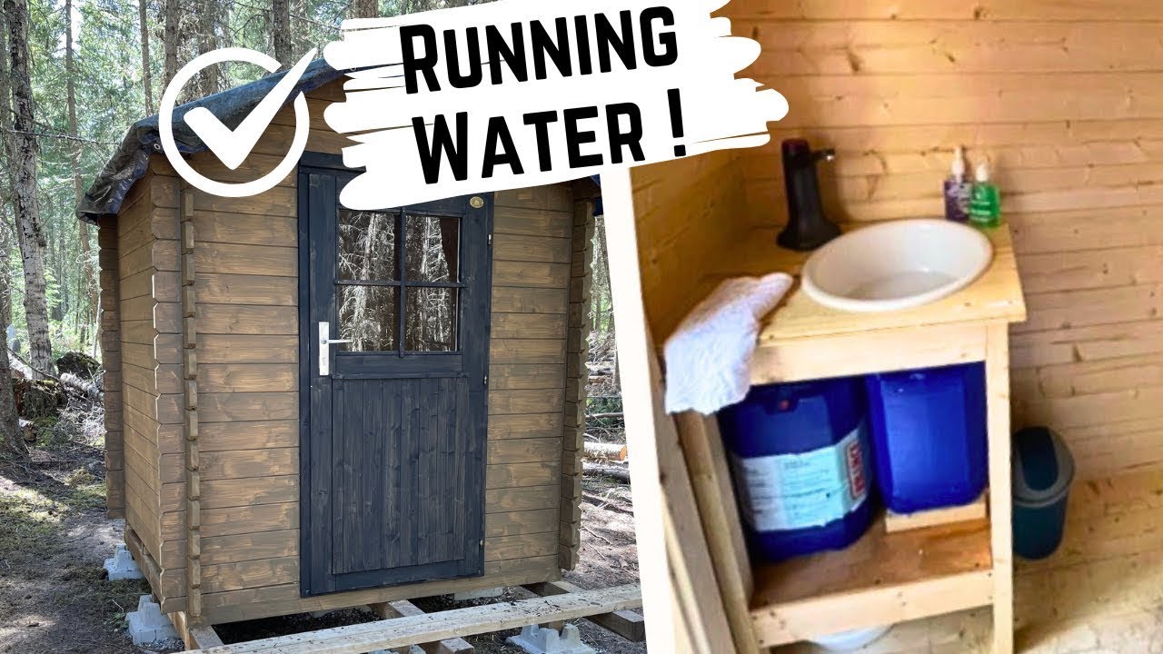GAME CHANGING Out House Upgrades: Off Grid Sink for our Bathroom Bunkie ...