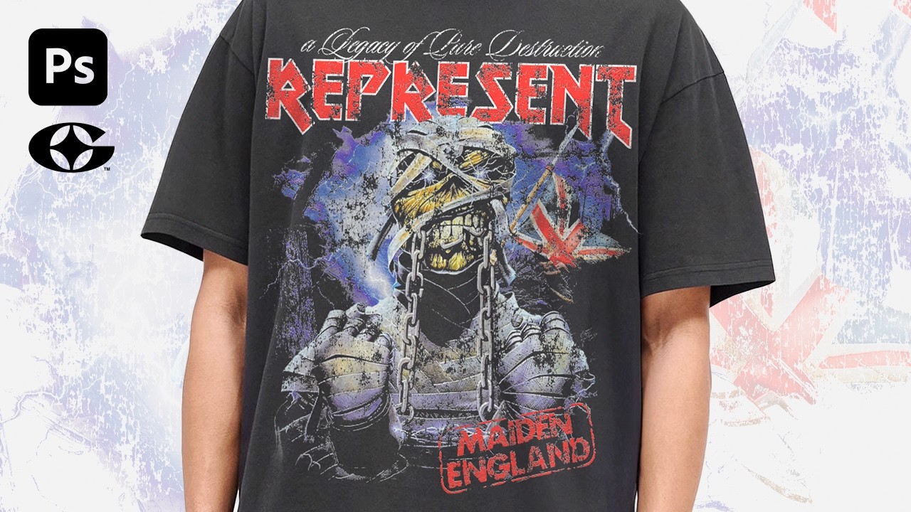 Designing a REPRESENT x IRON MAIDEN Collab T-Shirt - YouTube