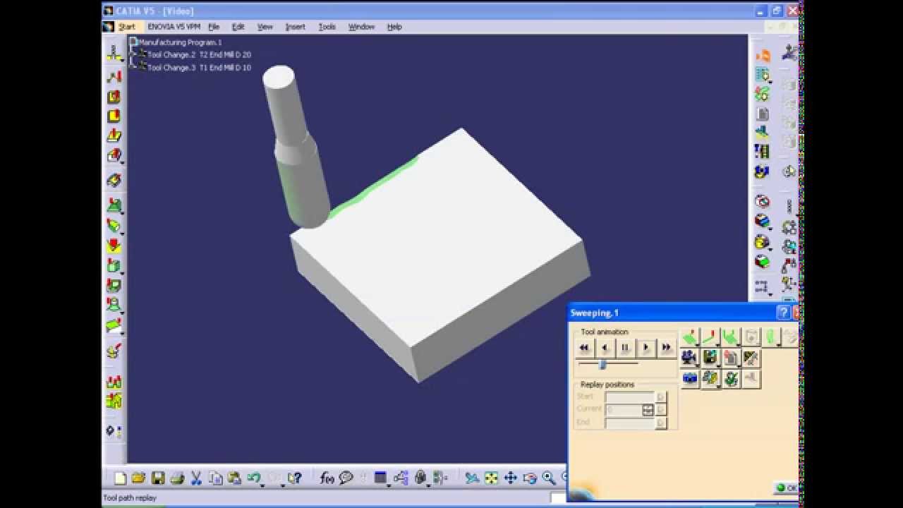 Catia V5 Advanced Machining SW - YouTube