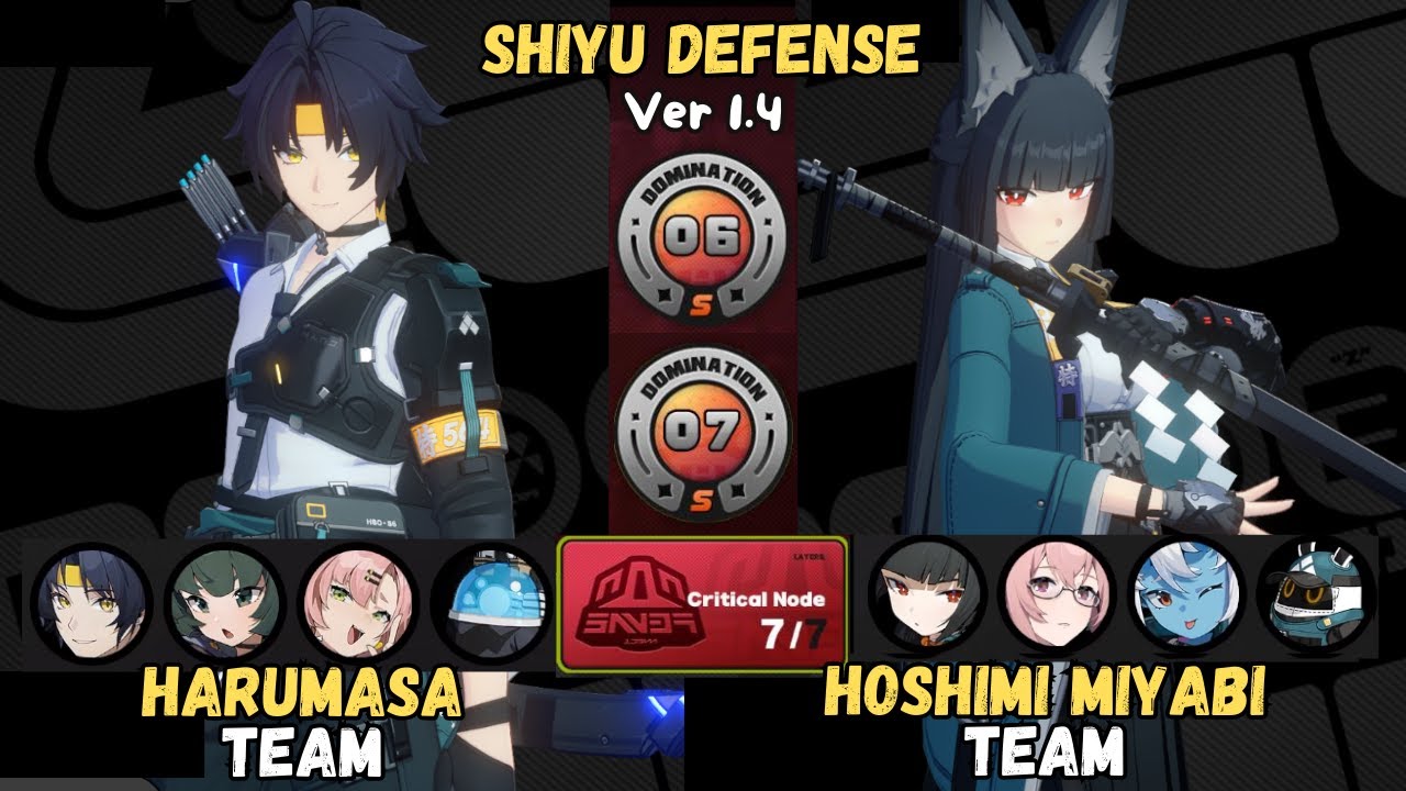 NEW Hoshimi Miyabi Harumasa Shiyu Defense Stage 6 - 7 | Zenless Zone ...