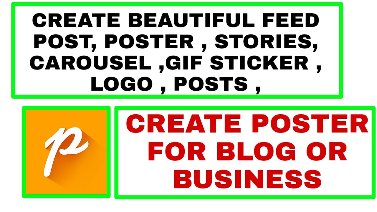 How to create posters in android || create feed post, carousel post ...