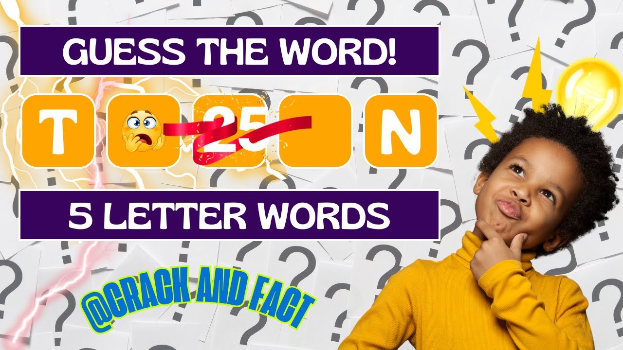 25 Fun Jumble Word Quiz | Unscramble the Words Challenge | Brain Teaser ...