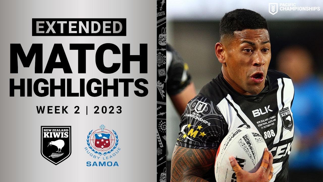 New Zealand v Samoa | Extended Highlights | Pacific Championships, 2023 ...