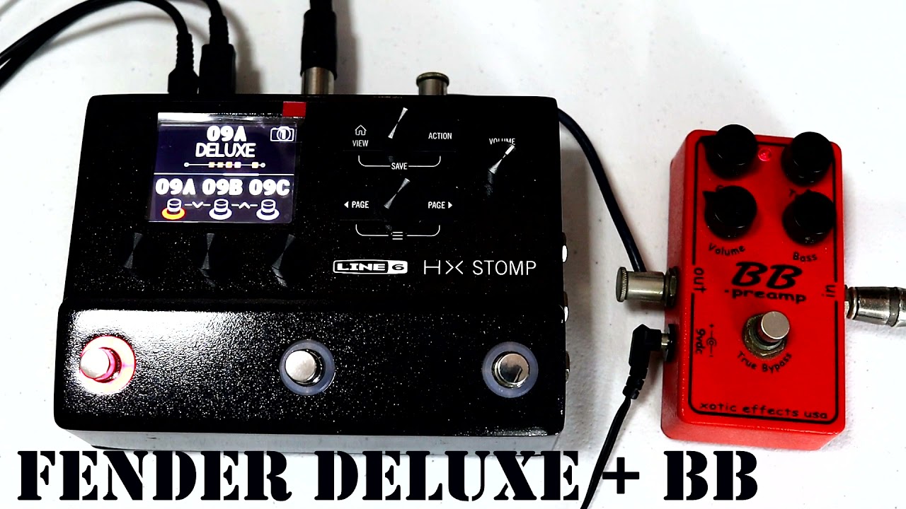 SOUND TEST - HX STOMP + BB PREAMP / HX STOMP + DRIVE HX - YouTube