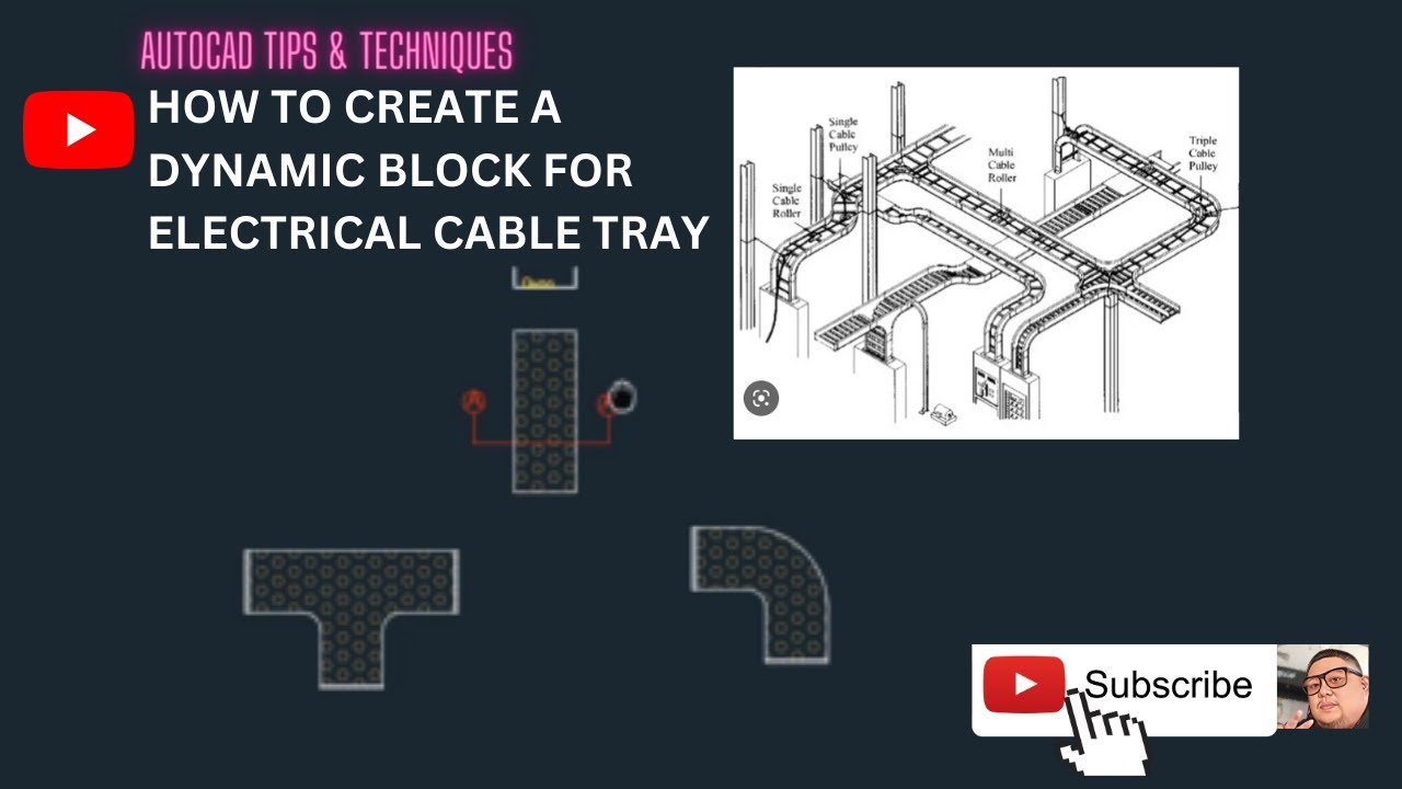 HOW TO CREATE A DYANMIC BLOCK FOR ELECTRICAL CABLE TRAY - YouTube