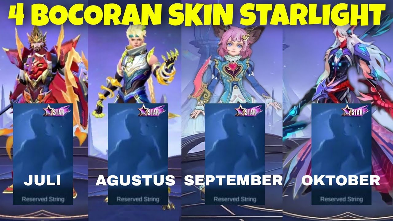 4 BOCORAN SKIN STARLIGHT FIX RESMI YG AKAN DATANG DI BULAN JULI AGUSTUS ...