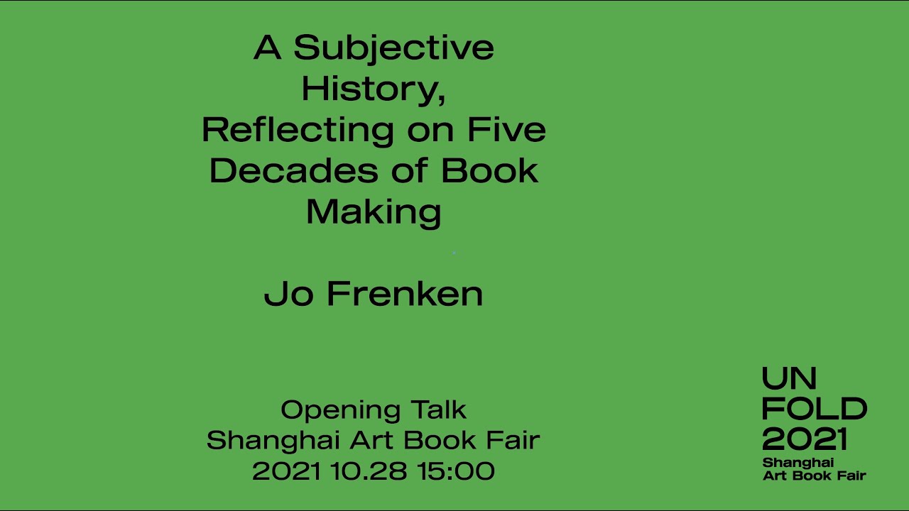 A Subjective History, Reflecting on Five Decades of Book Making - YouTube