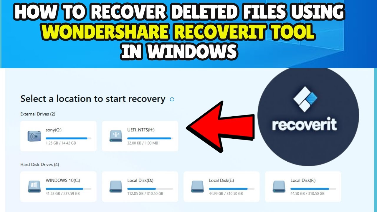 How To Recover Deleted Files Using Recoverit Software [2025] || Recover ...