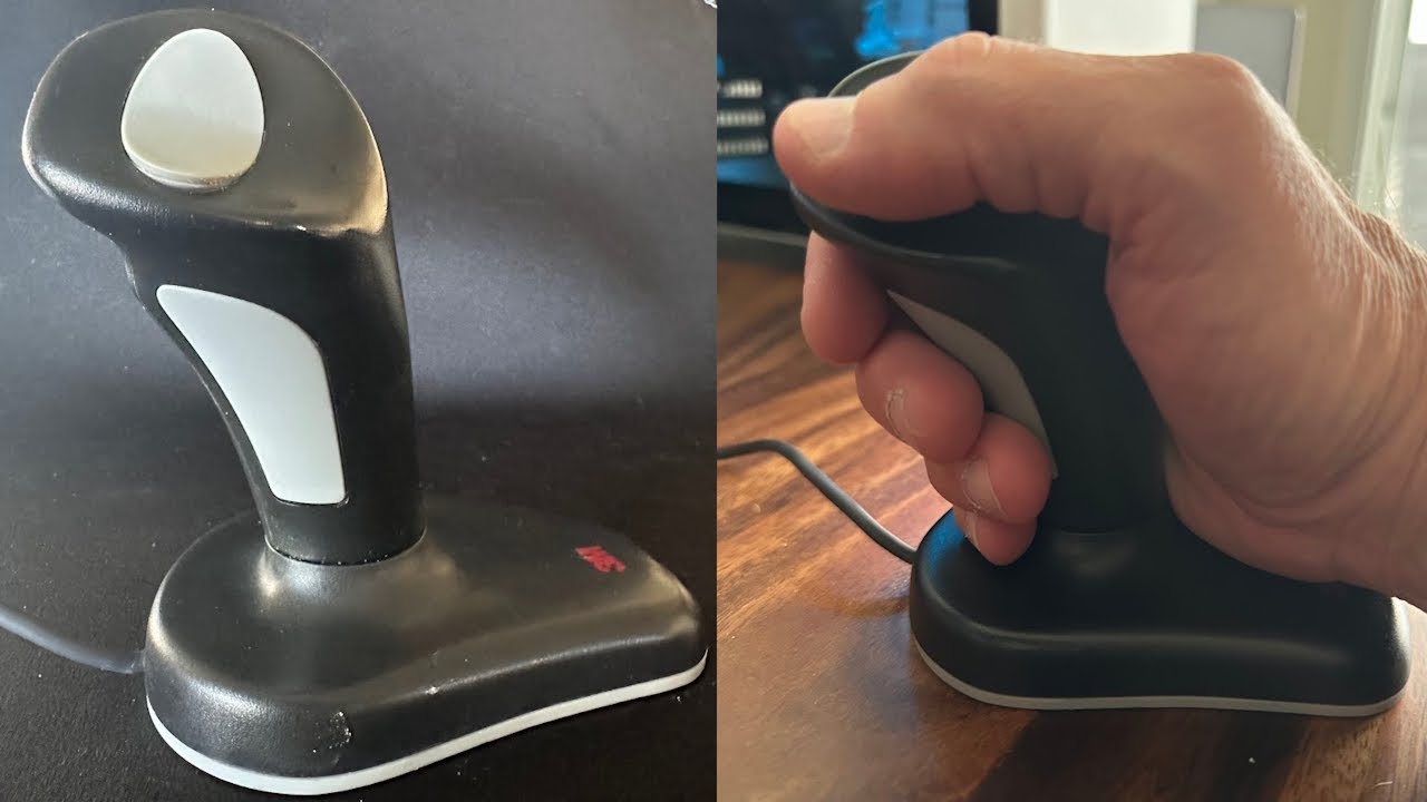 The EM500GPL Ergonomic (Vertical Grip) Mouse by 3M - YouTube