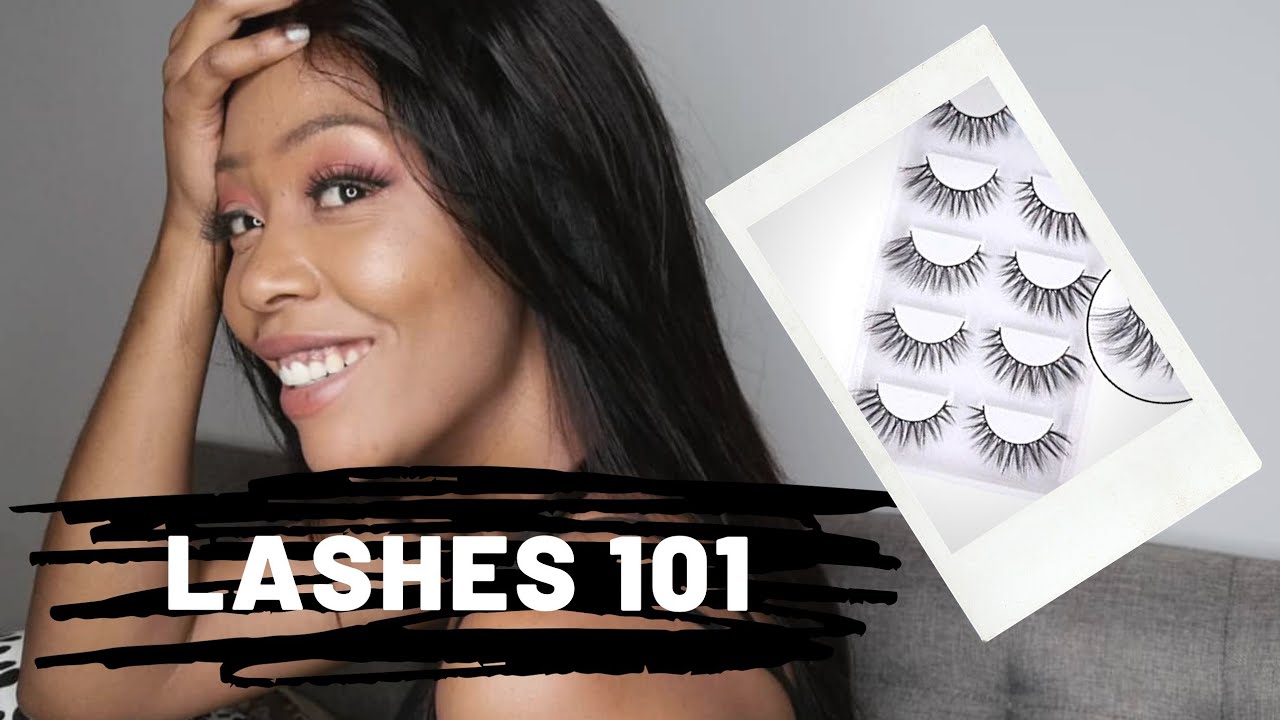 How to apply false lashes for beginners | lashes tutorial | South ...