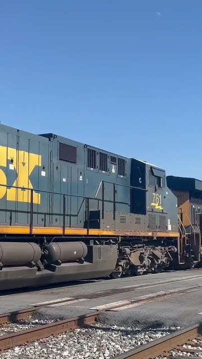 CSX empty coal train with lots of locomotives - YouTube