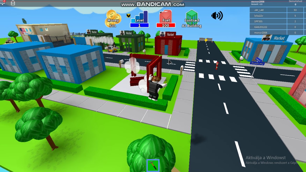 Házbontás! roblox Demolition Simulator. - YouTube