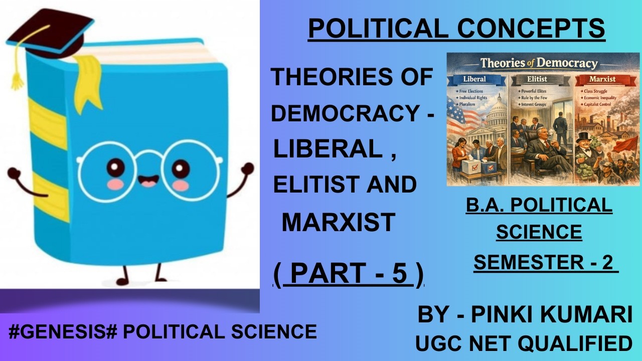 THEORIES OF DEMOCRACY - LIBERAL , ELITIST AND MARXIST | PART - 5 | B.A ...