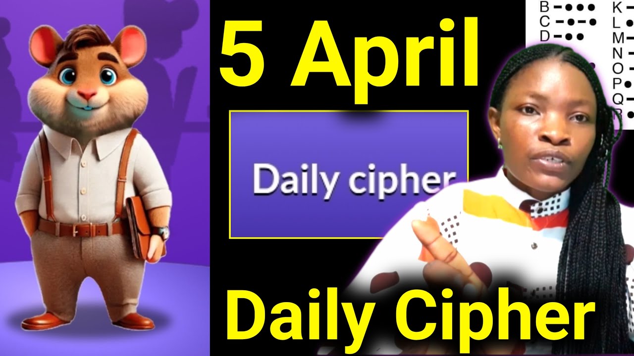 5 April Hamster Kombat Daily Cipher Today - Hamster Verse Cipher Today. - YouTube