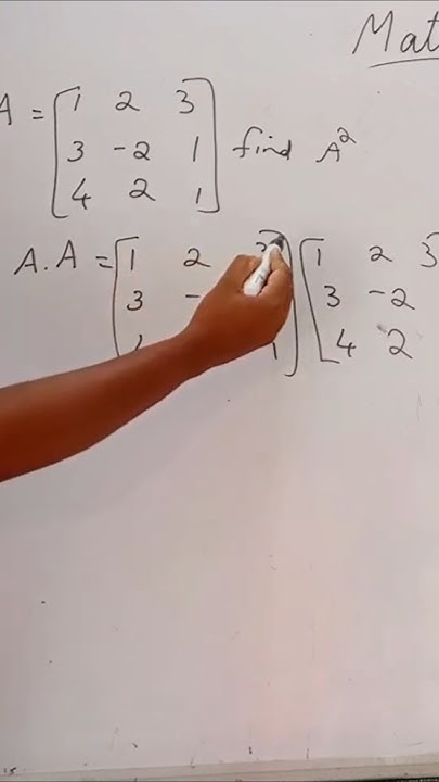 Problems on matrix multiplication - YouTube