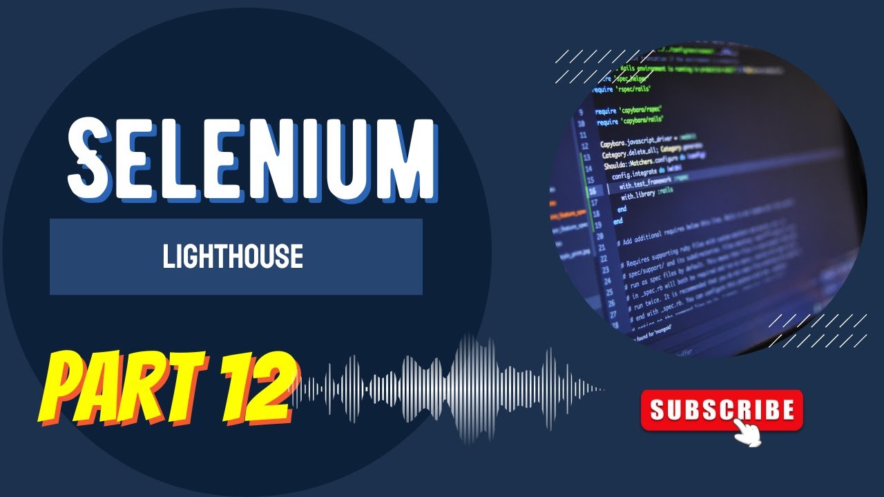 Use lighthouse in selenium automation testing - YouTube
