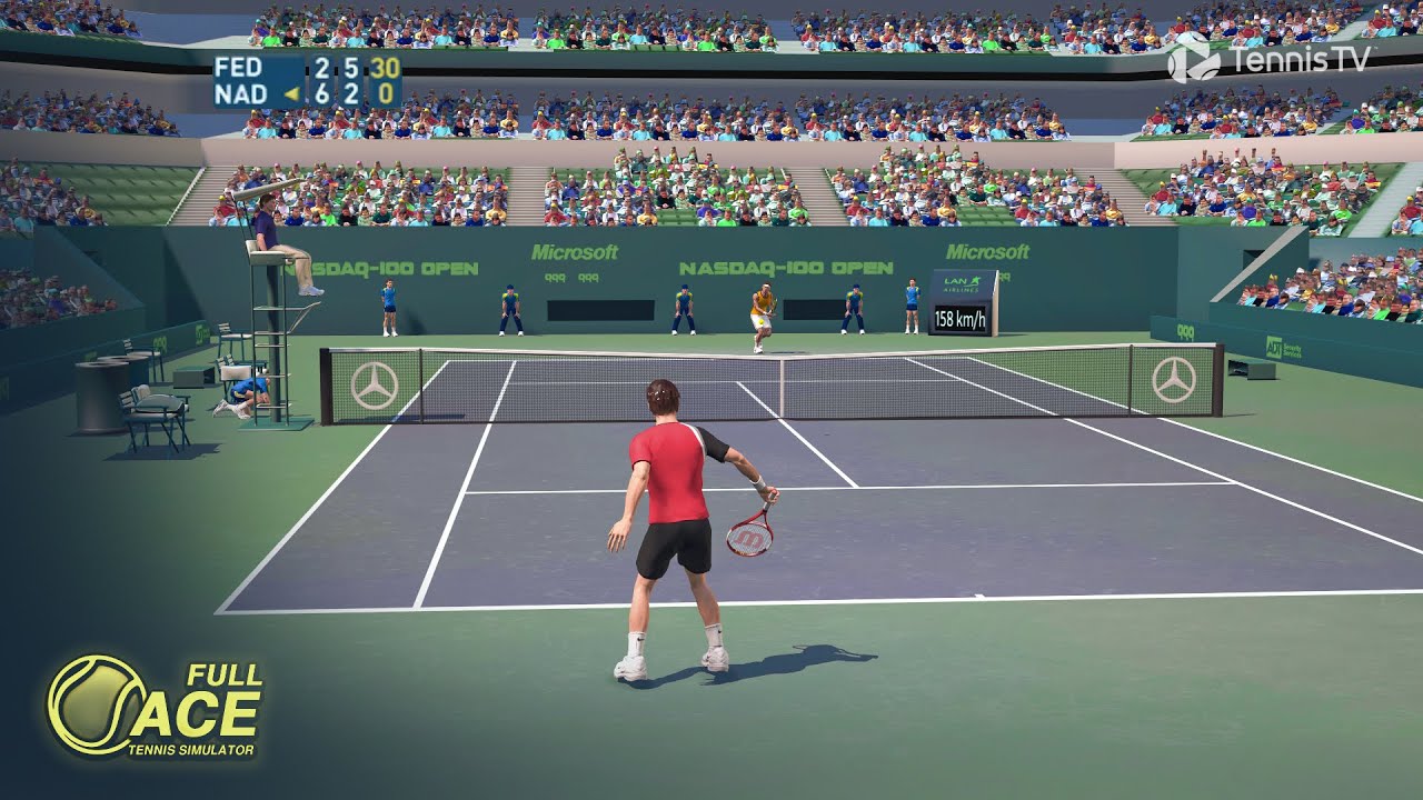 Classic Match - Federer vs Nadal | Full Ace Tennis Simulator Gameplay ...