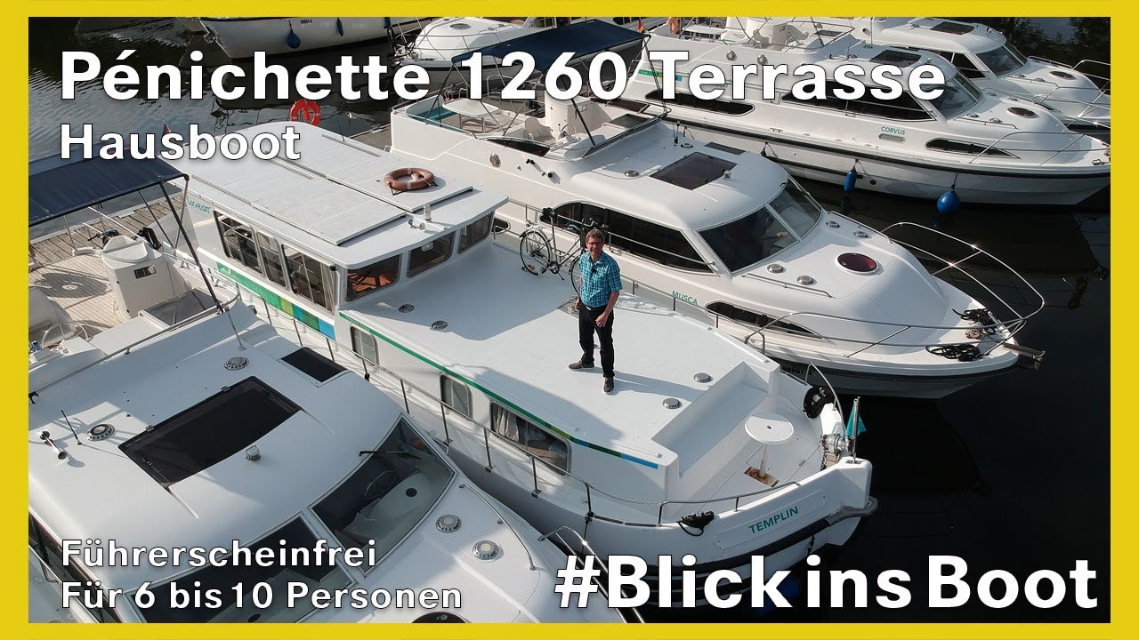 Pénichette 1260 Terrasse Locaboat - YouTube