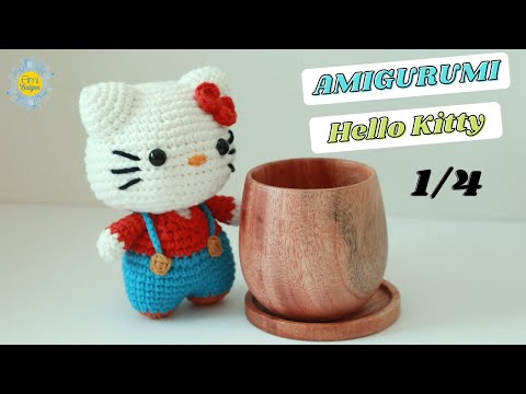 #101 | Amigurumi Hello Kitty Cat Pattern (1/4) | How to crochet Amigurumi Characters | @Ami Saigon