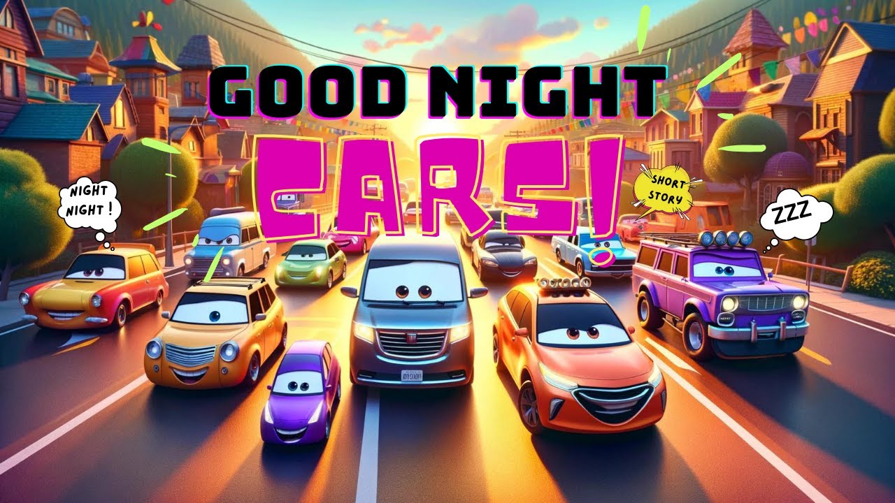 Good Night Cars🚗 | Bedtime Story about Cars - Short Story with Calming ...