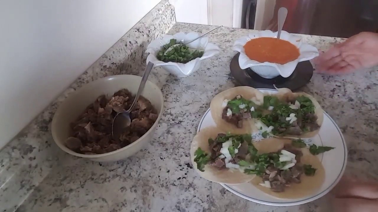 TACOS DE LABIO DE RES - YouTube