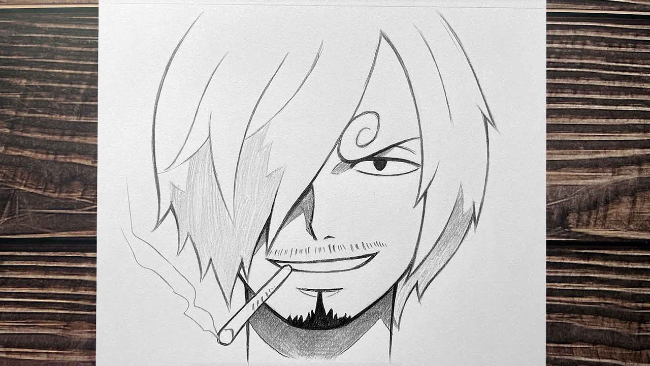 Easy anime drawings | how to draw Sanji - [One Piece] | anime boy ...