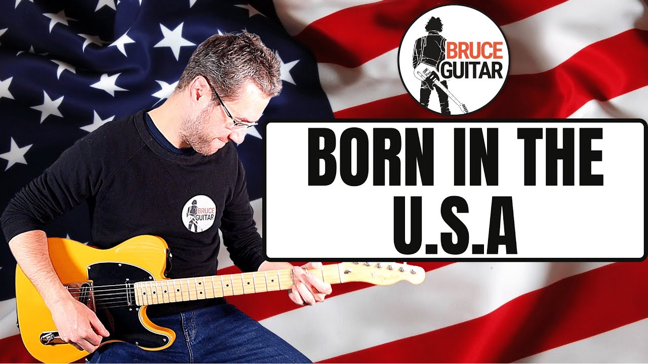 Bruce Springsteen - Born In The USA guitar lesson - YouTube