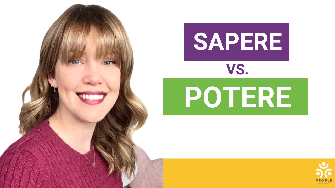 Sapere vs Potere | Uso de saber y poder en Italiano | Nivel A2 - YouTube