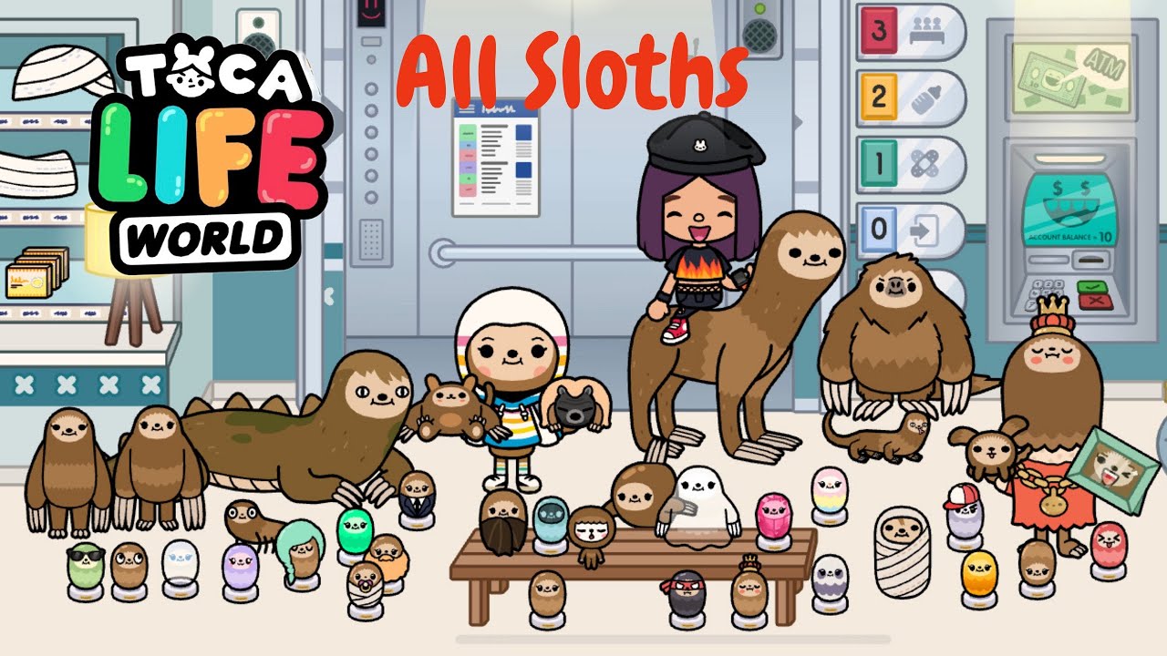 HOW TO FIND ALL THE SLOTHS IN TOKA LIFE WORLD?😱🌎🌎🦥🦥 - YouTube