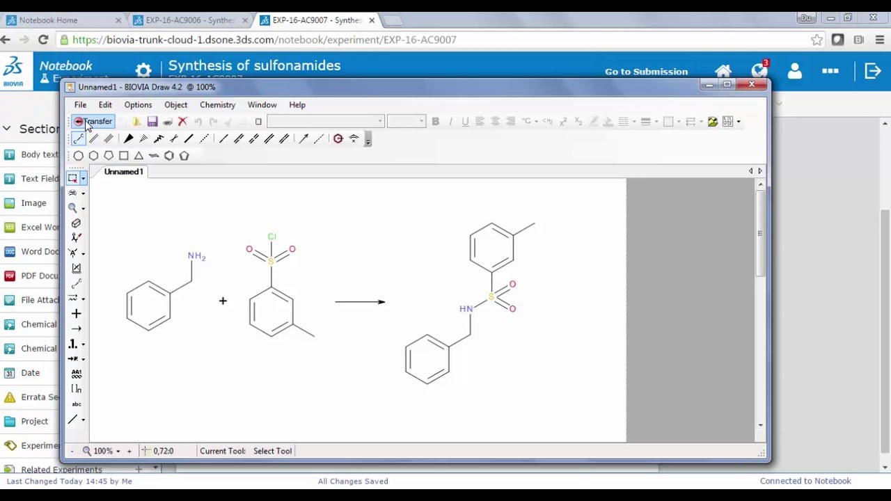 New Reaction Section in BIOVIA Notebook - YouTube