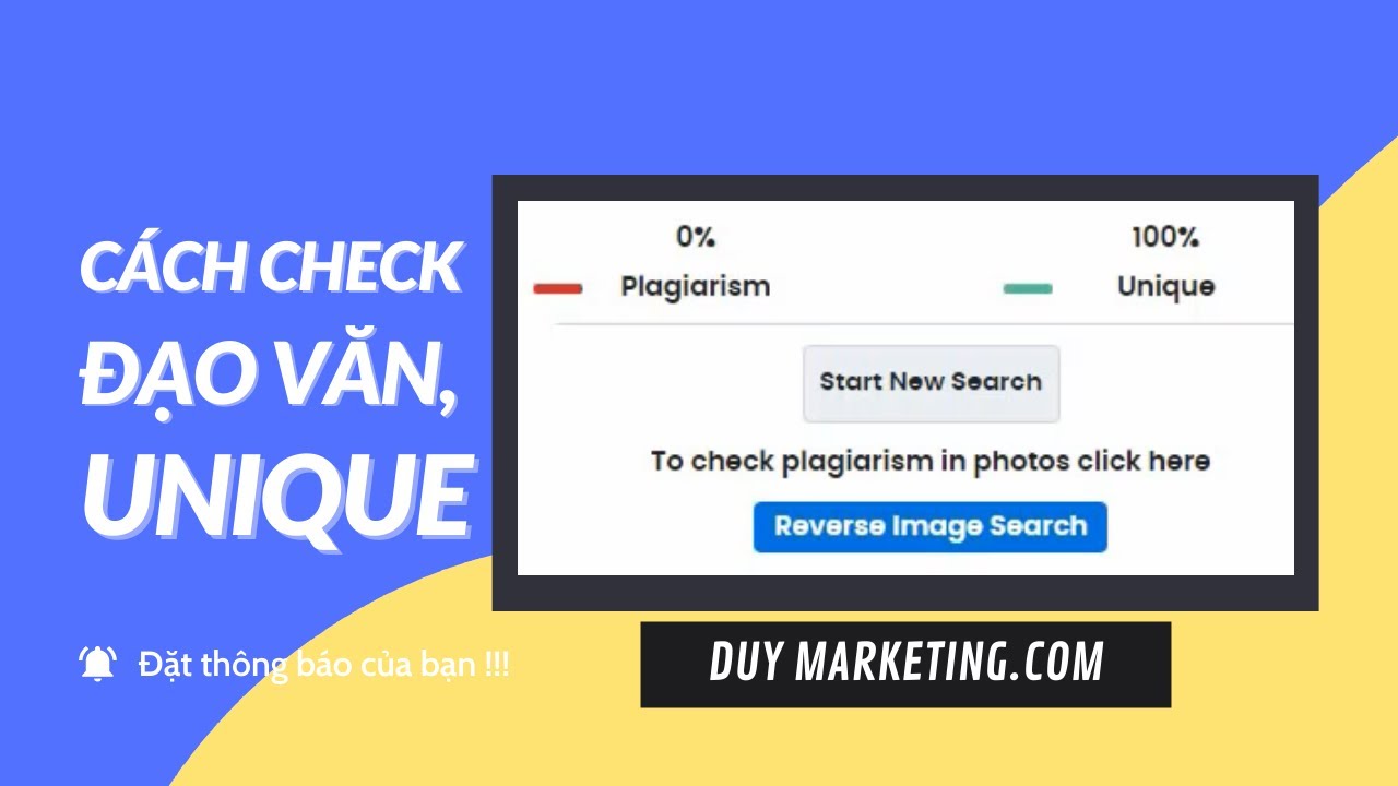 Cách check unique bằng phần mềm check đạo văn - YouTube