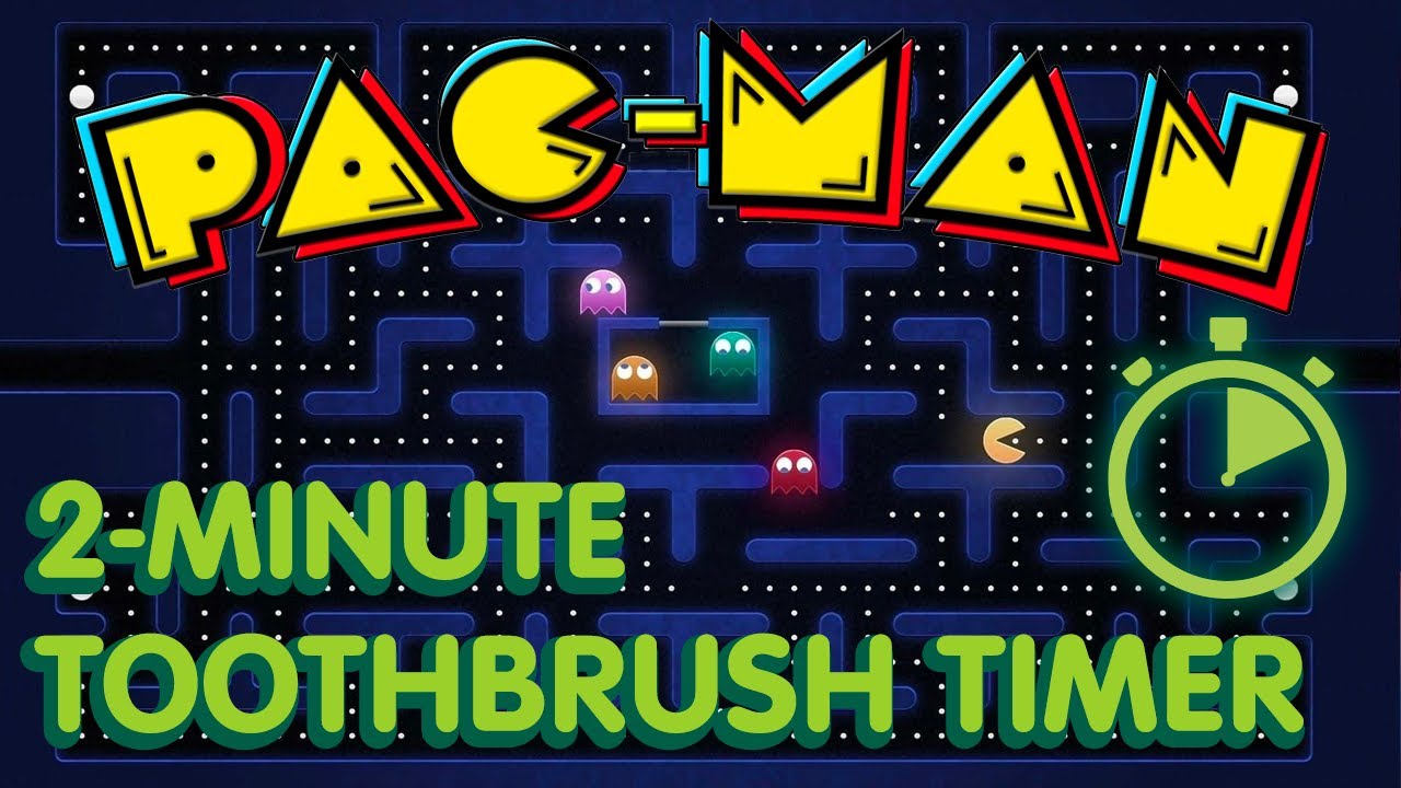 Pac-Man - 2-minute Toothbrush Timer for kids 🦷🪥 #toothbrushtimer - YouTube
